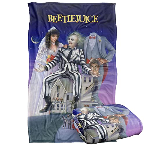 Beetlejuice Poster Silky Touch Super Soft Throw Blanket 36" x 58",Poster