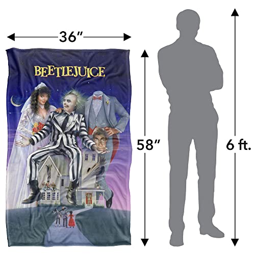 Beetlejuice Poster Silky Touch Super Soft Throw Blanket 36" x 58",Poster