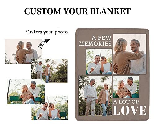 Magimagine Custom Collage Blanket Gift , Personalized Photo Blanket for Family, Unique Gifts for Christmas/Anniversary/Birthday/ Wedding/Souvenir