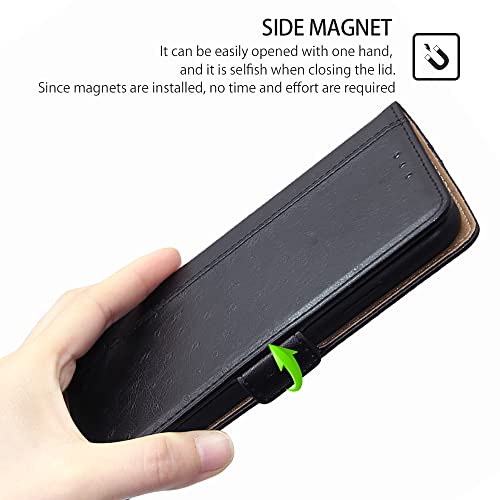 Fansipro Wallet Folio Case for Samsung Galaxy S9 Plus, Premium PU Leather Slim Fit Cover for Galaxy S9 Plus, 3 Card Slots, Well Fit, Black