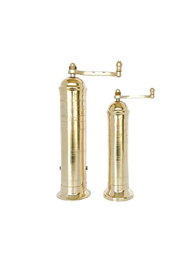 The Original European Pepper Mill 8'' Brass Pepper Mill