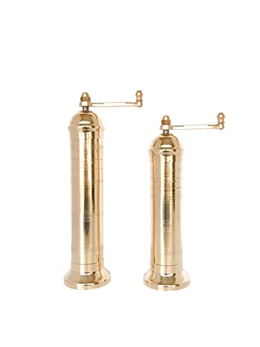 The Original European Pepper Mill 8'' Brass Pepper Mill