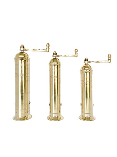 The Original European Pepper Mill 8'' Brass Pepper Mill