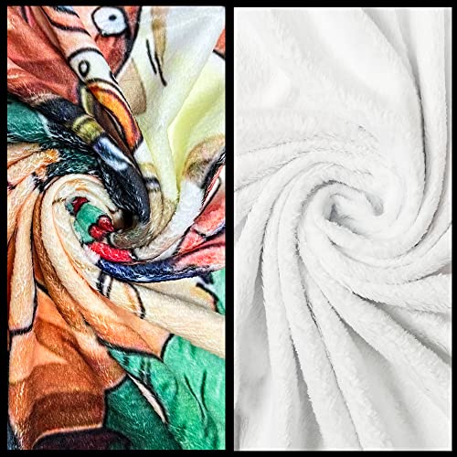 Anime Blanket Ultra Soft Flannel Throw Blankets Warm Lightweight Bedding Air Conditioner Blanket for Sofa Bedroom Office Funny Anime Throw Blankets 40X50Inch
