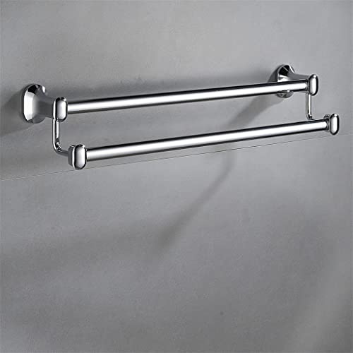 FCMLD Bathroom Accessories Sets Heavy Duty Towel Rack Bar Toilet Paper Basket Hair Dryer Brush Holder Wall Hook (Color : White-Fruit peach5, Size : 61x22x15cm)