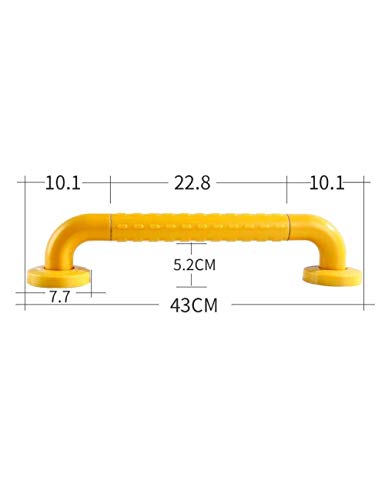 CRODY Bath Wall Attachment Handrails Grab Bar Rails Shower Aid and Safety Support Armrest Grab Bar,Safety Copper Handrail,Wall Mounted Straight Towel Rack/68Cm
