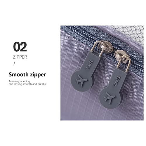 7-Piece Storage Bag for Moving, Dormitory, Travel, Camping, Christmas Decoration, Packaging Supplies, Organizer's Handbag, Reusable and Sustainable Use (Gray)