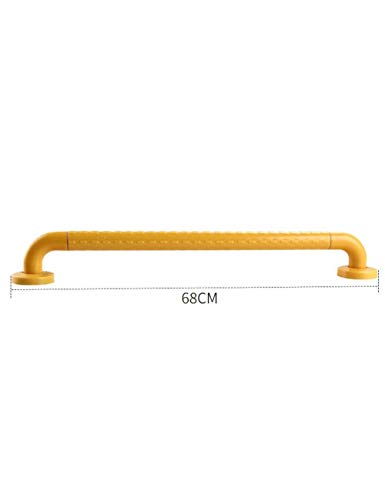 CRODY Bath Wall Attachment Handrails Grab Bar Rails Shower Aid and Safety Support Armrest Grab Bar,Safety Copper Handrail,Wall Mounted Straight Towel Rack/68Cm