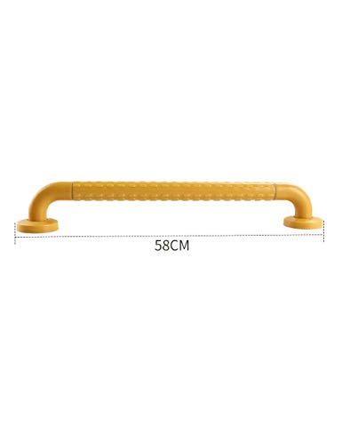 CRODY Bath Wall Attachment Handrails Grab Bar Rails Shower Aid and Safety Support Armrest Grab Bar,Safety Copper Handrail,Wall Mounted Straight Towel Rack/68Cm