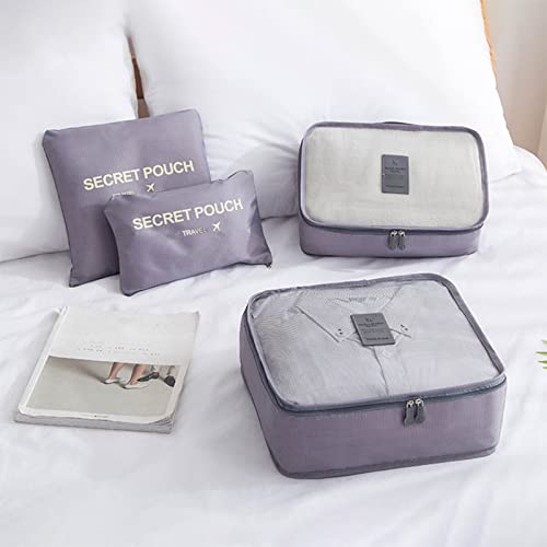 7-Piece Storage Bag for Moving, Dormitory, Travel, Camping, Christmas Decoration, Packaging Supplies, Organizer's Handbag, Reusable and Sustainable Use (Gray)