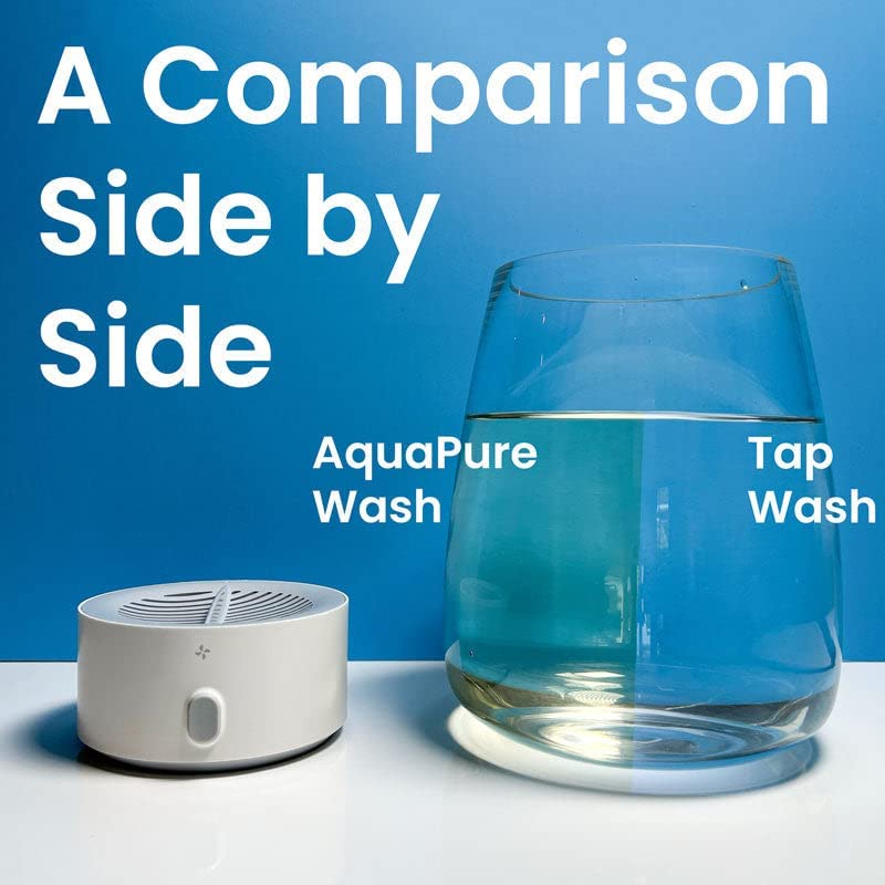 AquaPure Fruit and Vegetable Washing Machine, Kitchen Gadget, Cleans Fresh Produce Purifier, Waterproof and Easy-to-Clean Fruit and Vegetable Cleaner, USB-Rechargeable Produce Purifier 3.94 x 1.97 in