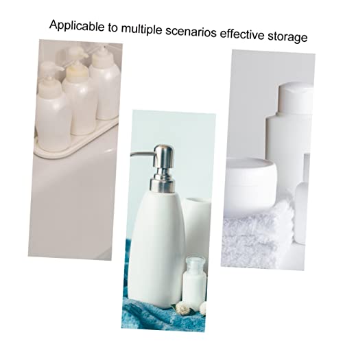 Cabilock 6 Pcs Shower Gel Holder Body Wash Container Hanging Storage Shelves Trace-free Storage Holders Punch-free Detergent Holders No Trace No Trace Stickers Shampoo Rack Shampoo Holders