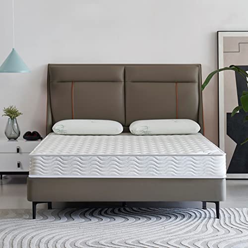 Home Life Basic 6 Inch Twin Mattress - Bonnell Spring - Comfort Foam Plush Quilted Top - Medium Firm - Rolled in a Box - by Oliver & Smith