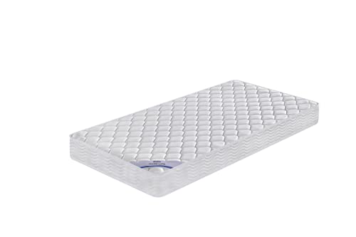 Home Life Basic 6 Inch Twin Mattress - Bonnell Spring - Comfort Foam Plush Quilted Top - Medium Firm - Rolled in a Box - by Oliver & Smith