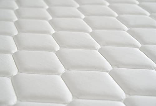 Home Life Basic 6 Inch Twin Mattress - Bonnell Spring - Comfort Foam Plush Quilted Top - Medium Firm - Rolled in a Box - by Oliver & Smith