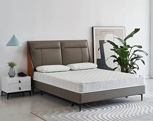 Home Life Basic 6 Inch Twin Mattress - Bonnell Spring - Comfort Foam Plush Quilted Top - Medium Firm - Rolled in a Box - by Oliver & Smith