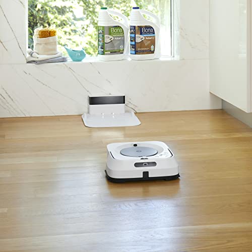 iRobot Authentic Replacement Parts – Roomba Combo and Braava Jet Cleaning Solution, Designed for hardwood and safe for hard-surface floors – Bona Hardwood Floor Cleaner 4pk