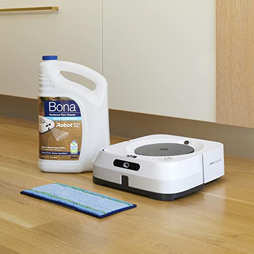 iRobot Authentic Replacement Parts – Roomba Combo and Braava Jet Cleaning Solution, Designed for hardwood and safe for hard-surface floors – Bona Hardwood Floor Cleaner 4pk