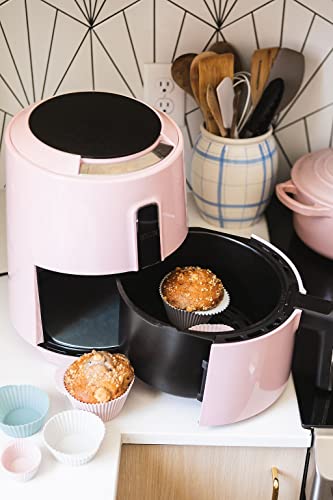 The Silicone Kitchen Reusable Silicone Baking Cups Silicone Muffin Liners for Cupcakes - BPA Free (24 Pack, Mini, Pink Gray Blue)