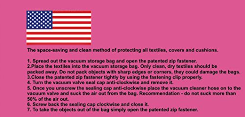 Storage Army [Pack of 5 XXLarge Storage Bags Sealed Compressed Vacuum Bag Save Storage Space Home Organizer & Travel Storage Saver Bags Protection Against Water | Odor | Mildew | Dust/Dirt | Insects