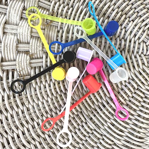 10pcs Mixed Color Caps Drinking Straw CAPS for 3/8" Diameter Straws - - straw cover - straw caps covers - Mixed color