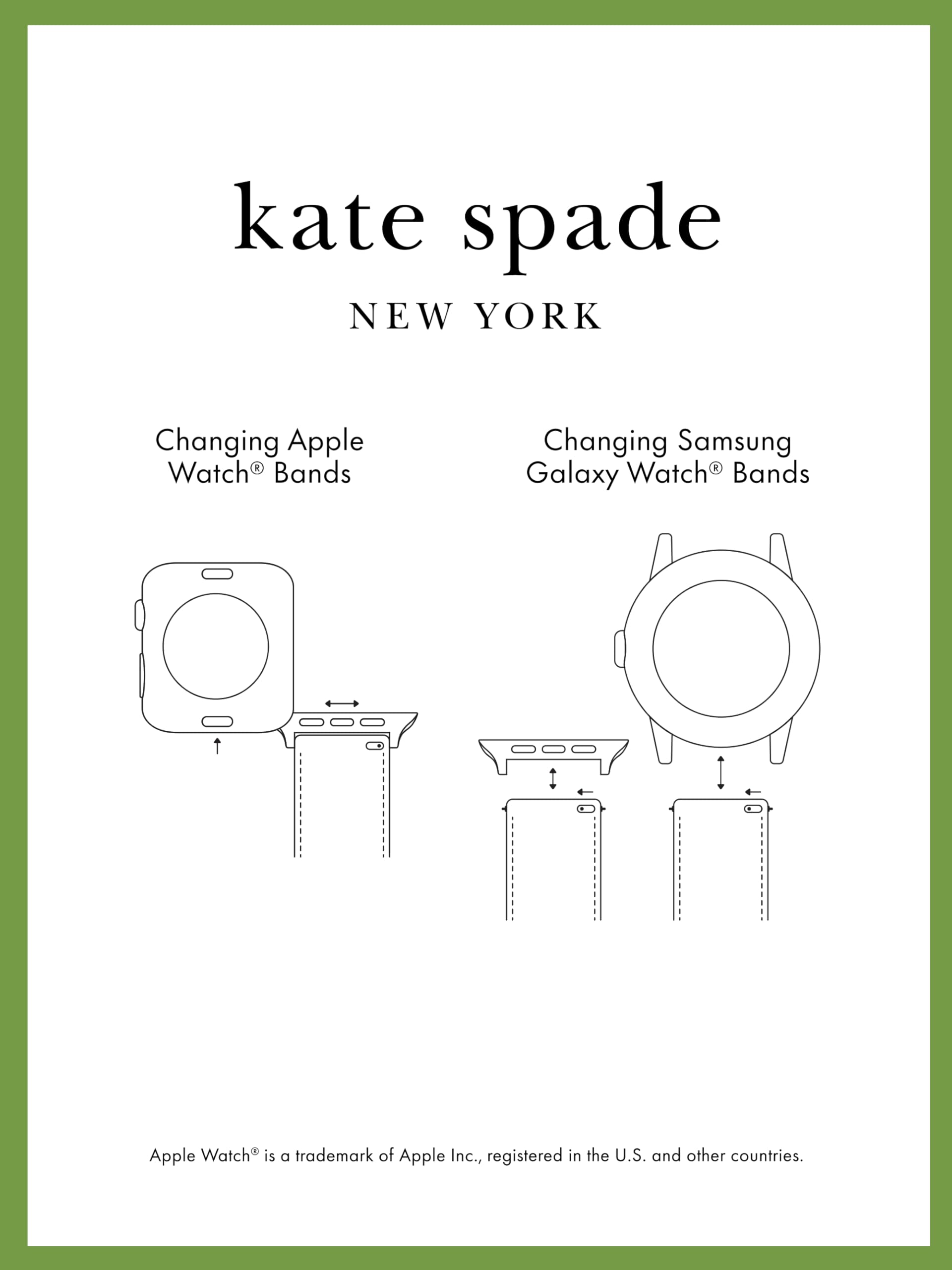 kate spade new york women's stainless steel 42/44/45mm band for apple watch®