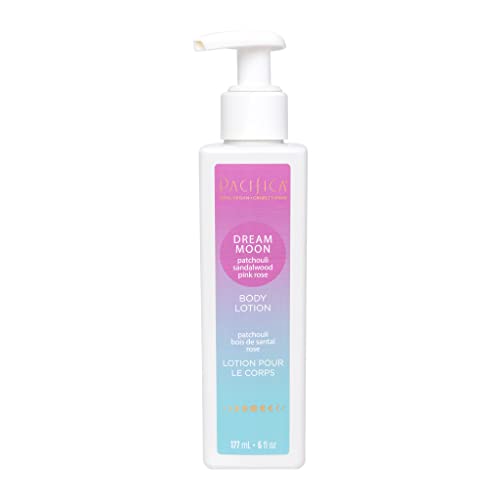 Pacifica Body Lotion - Dream Moon Body Moisturizer - Plant Powered Aromatherapy - Scented Patchouli, Sandalwood & Pink Rose -w/Shea Butter Clean Beauty Vegan & Cruelty-Free Dermatologist Tested