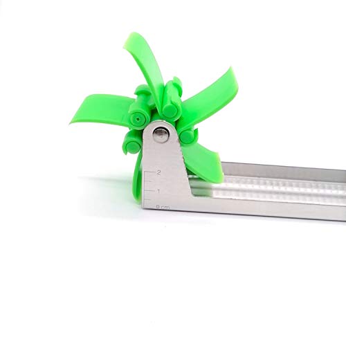 Watermelon slicer cutter Windmill Auto Stainless Steel Melon Cuber Knife Corer Fruit Vegetable Tools Kitchen Gadgets (Green)