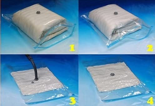 13 Quantity: 12 Large Size 28''x20'' New Improved Vacuum Storage Bags / Space Saver Compressed Bag with 1 TSA Carry-On Travel Pouch Bag