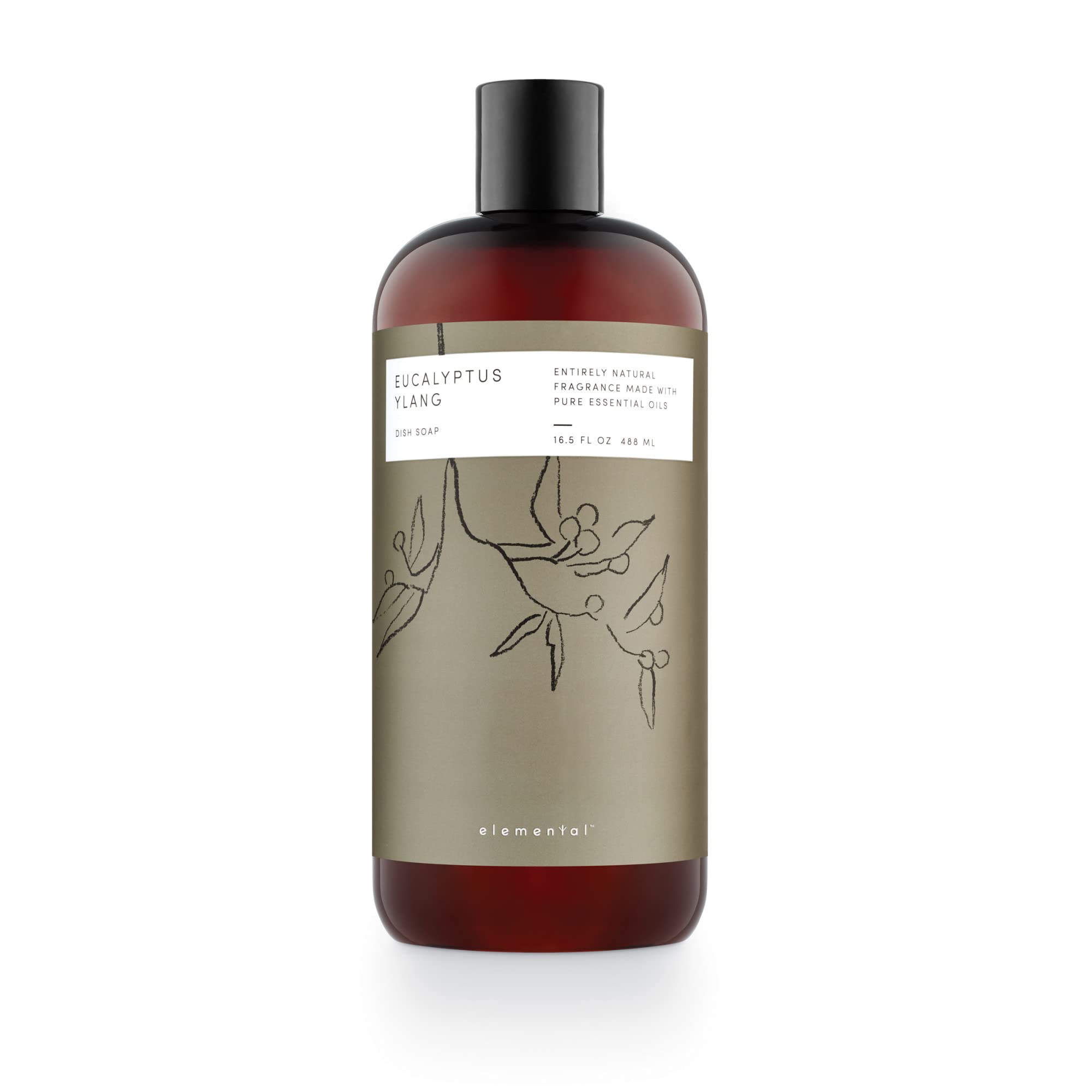 Illume Elemental Collection Eucalyptus Ylang Dish Soap, 1.00 Fl Oz (Pack of 1)