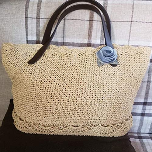 HXSCOO Natural Cotton Raffia Yarn Crochet Summer Sun Hat Yarn Natural Cotton Line Rayon Raffia Yarn Cotton Raffia Rope for Summer Sun Straw Hat Beach Bag DIY Hand Knitting Handbag (Color : Sky Blue)