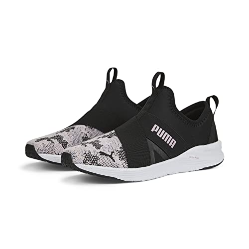 PUMA Women's Better Foam Prowl Slip On Sneaker, Black-Pale Grape, 6