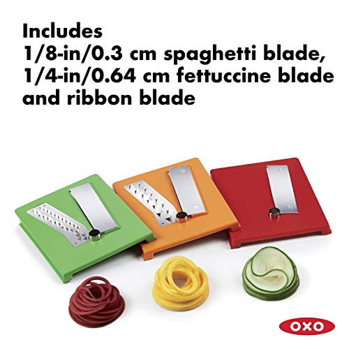 OXO Good Grips 3-Blade Tabletop Spiralizer with StrongHold Suction, White