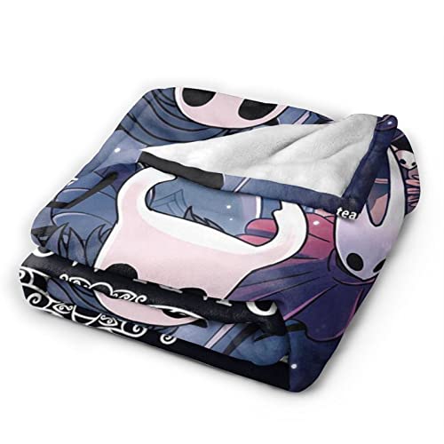 Hleane Hollow Knight Throw Blanket for Bed and Couch 3D Printed Quilted Blankets for Kids and Adults Soft Fluffy Fleece Blanket Bedding 50'X40'