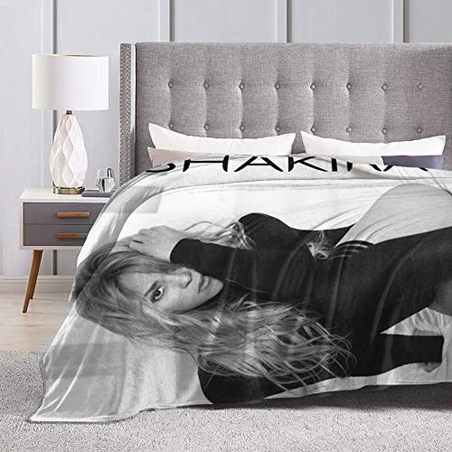 Shakira Ultra-Soft and Washable Fleece Blanket Flannel Throw Blanket Micro Fleece Blanket Air Conditioning Blanket Universal Travel Blanket Sofa Blanket Four Seasons Blanket 50"x40"