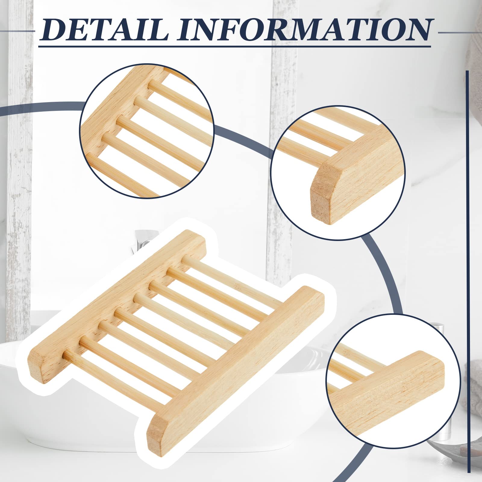 40 Pack Soap Exfoliating Bag Holder Set with 30 Pieces Mesh Sisal Soap Saver Bag Pouch and 10 Pieces Bamboo Wood Holder for Bath and Shower Use