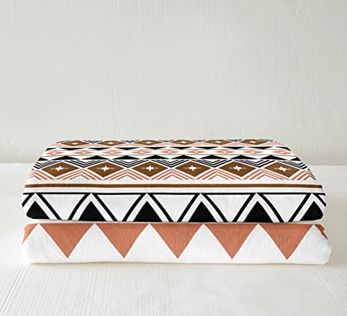 Western Boho Blanket Aztec Throw Blanket 90"x90",Ethnic Tribal Arrow Fleece Blanket Retro Exotic Nordic Style Blankets,African Indian Tribal Geometry Diamond Stripes Bohemian Decor