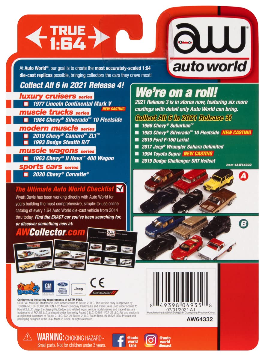 Auto World Premium 2021 Release 4 Set B (6-Car Sealed Case) 1:64 Diecast