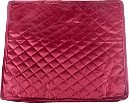 Fashion Bizz Saree Cover Set of 10 Large Maroon Satin/Wardrobe Organiser/Clothes Bag