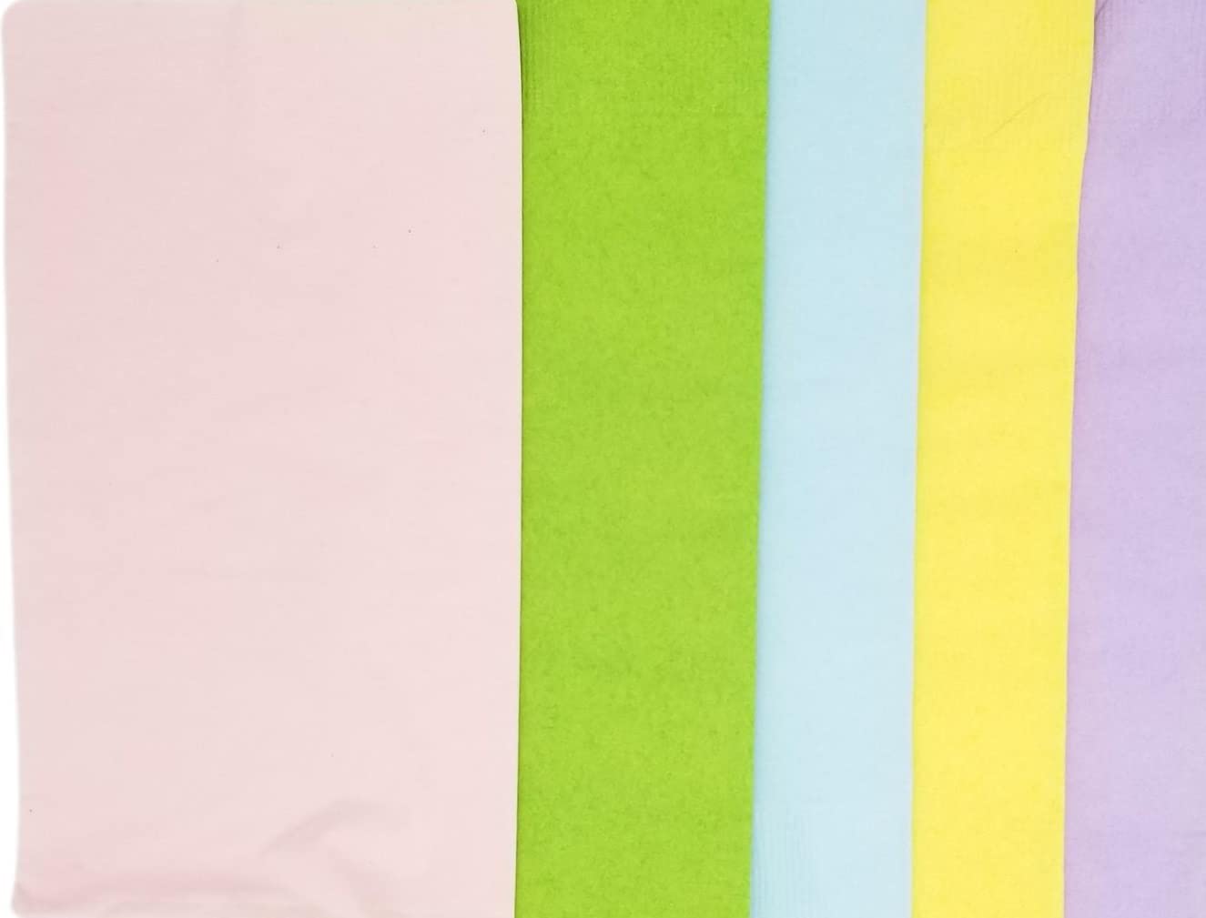 Paper dinner napkins 2 ply towel fold 5 color Easter Mix yellow/pink/citrus green/lavender/lt blue - 25 pieces (DN-MG)