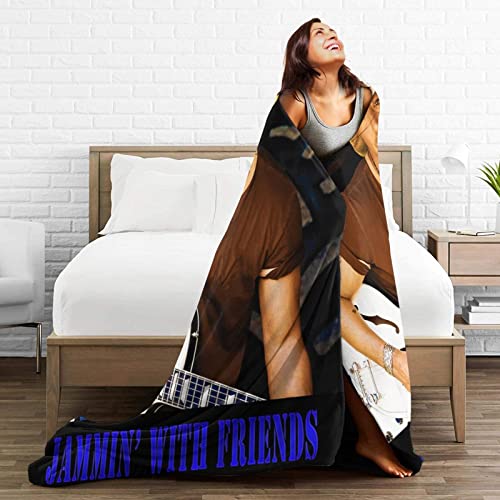 Bret Michaels Jammin' with Friends Blanket Ultra-Soft Micro Fleece Blanket for Couch Bed Car Warm Throw Blanket Suitable for All Season