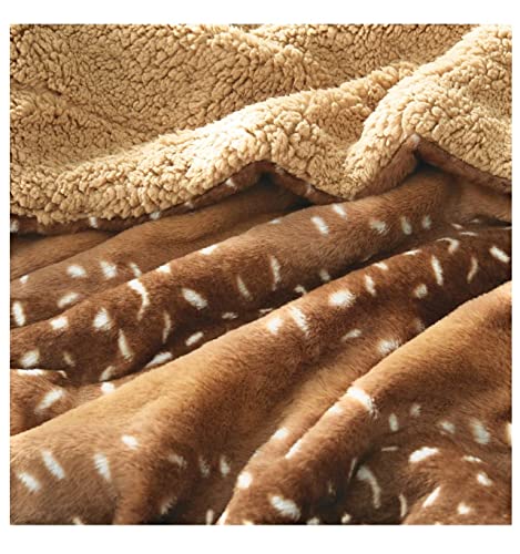 better home and garden Cozy Faux Fur Throw (Deer, 50in X 60in)