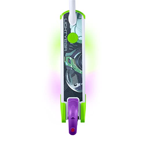 Jetson Disney Buzz Lightyear Kids' Electric Scooter, 7 Miles Per Hour, 4 Miles Max Range, 60-Watt Motor, Light-Up Deck, Height-Adjustable Handlebar, Ages 8+, JBUZZ-ELE