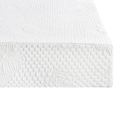 Olee Sleep 9 Inch I-Gel Multi Layered Memory Foam Mattress, Full, White