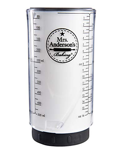 Mrs. Anderson's Baking 42017 Adjustable Liquid and Dry Measuring Cup, 16-Ounce Capacity, Clear Cylinder
