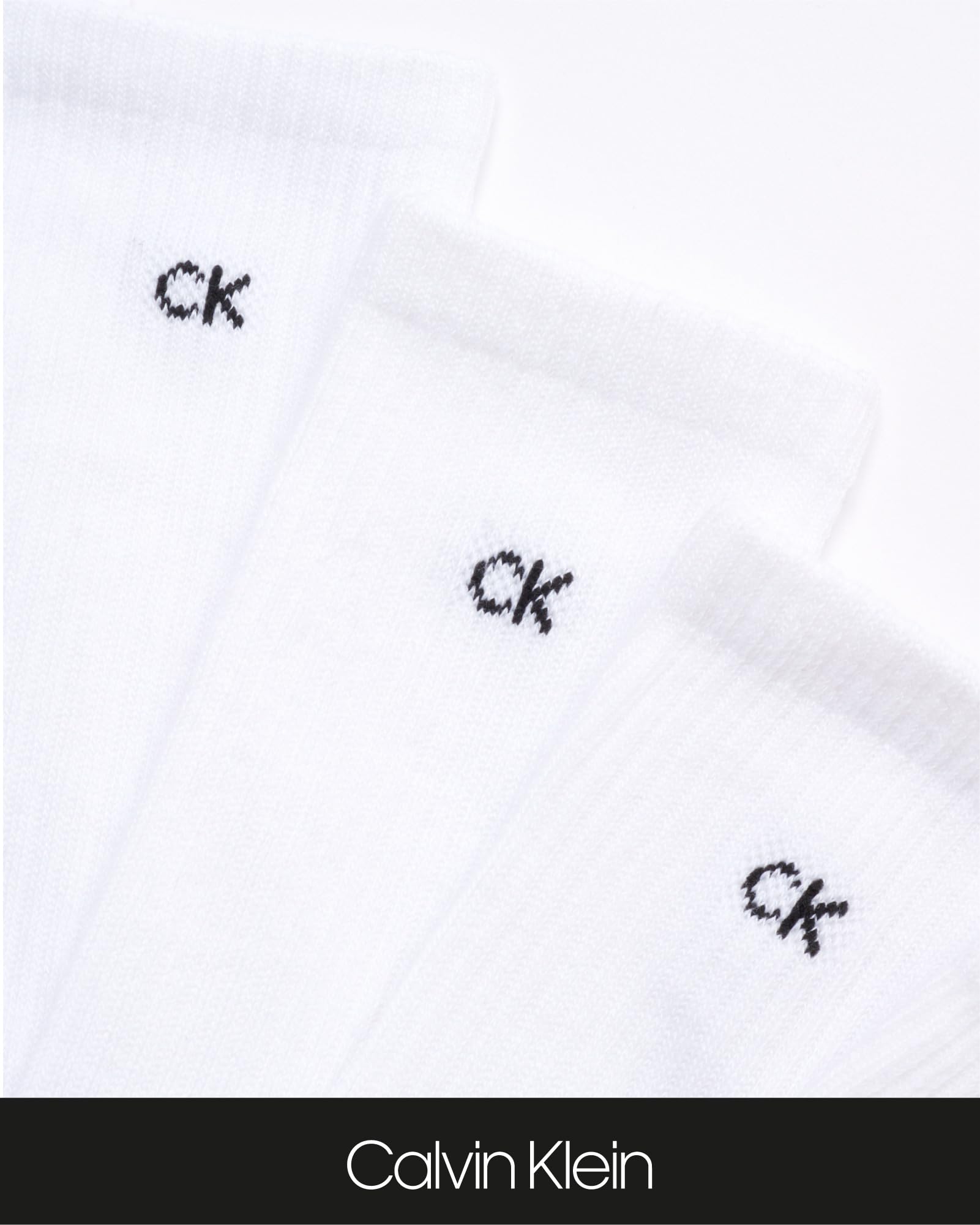 Calvin Klein Men’s Athletic Socks - 5 Pack Cushioned Crew Socks for Men - Soft, Breathable & Durable with Arch Support for All-Day Comfort, Sports, Workouts & Everyday Wear, White, Size 7-12
