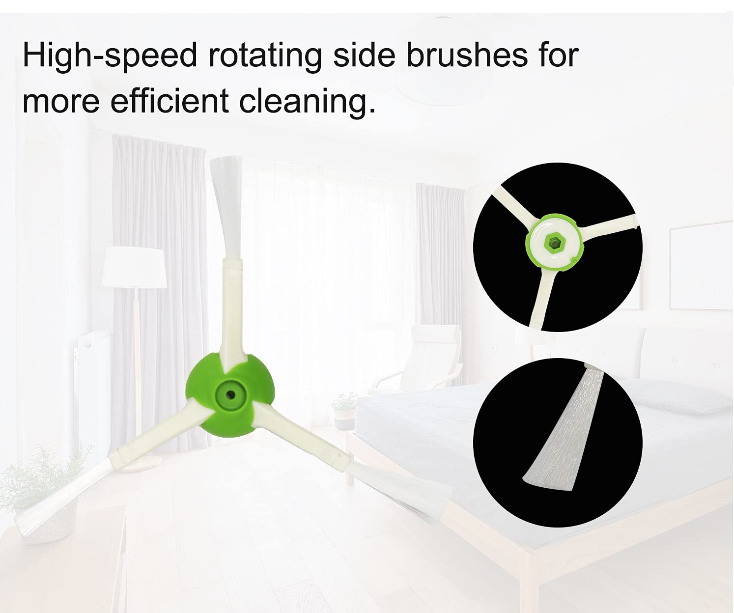 Replacement Parts Accessories Compatible for iRobot Roomba i7 i7+ i3 i3+ i1+ i4 i6 i6+ i8 +/Plus E5 E6 E7 I,E &J Series Vacuum Cleaner,1 Set Rubber Brushes 4 HEPA Filters & 5 Side Brushes