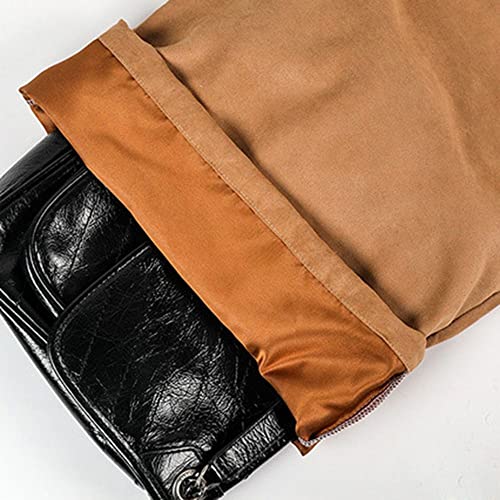 Storage Bag Large Capacity Suede/Flannel Tote for Underwear Toy Packaging Pocket Clothes Storage(49x60cm,Beige)
