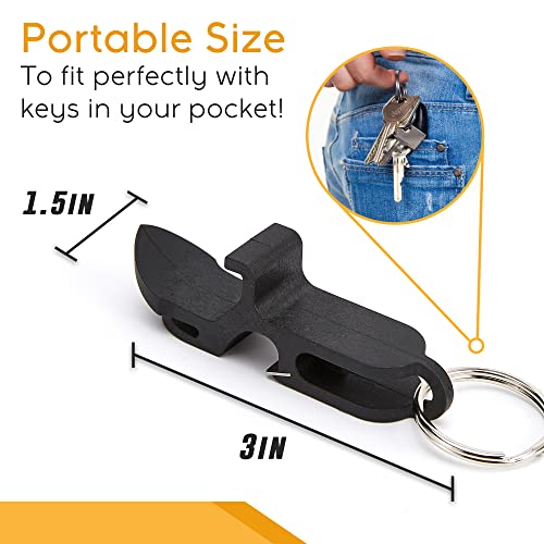 Full Send 2pcs Shotgun Tool Bottle Opener Keychain Nelk Boys Beer Bong Stainless Steel Ring Includes Sturdy Plastic Shotgunning Tool Compact Versatile Durable For Drinking Accessories(Red & Black)