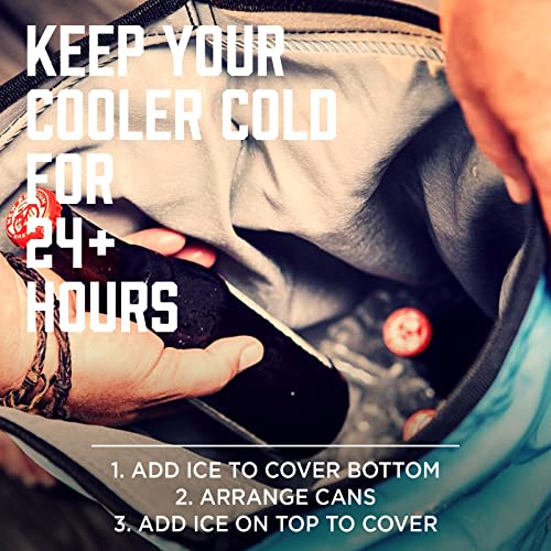 IceMule Classic Small Collapsible Backpack Cooler - 10 Liters, Marine Blue, Waterproof, Hands Free, 24+ Hours Cooling, Soft Sided Cooler for Hiking, Camping, Fishing & Picnics